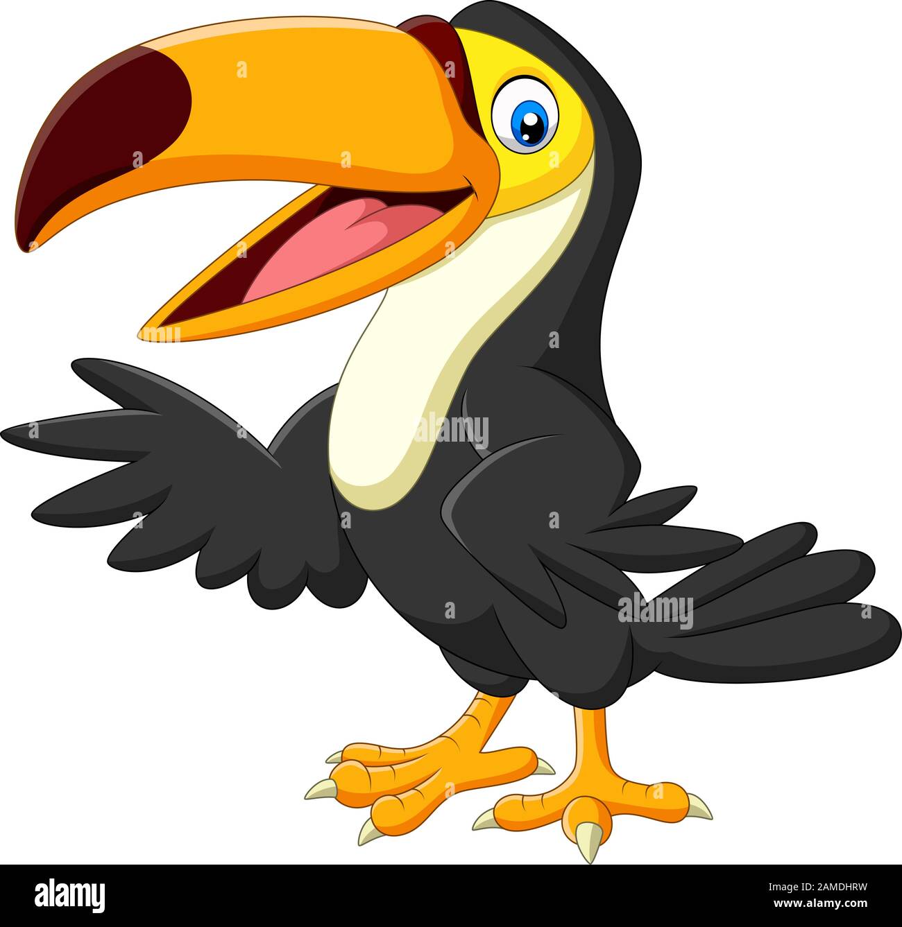 Cartoon toucan isolated on white background Stock Vector Image & Art ...