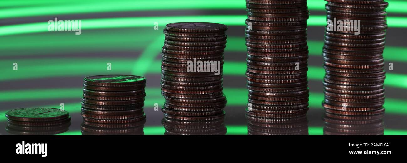 Graphic coin diagram analysis Stock Photo - Alamy