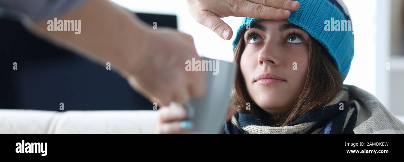 Caring man and woman Stock Photo - Alamy