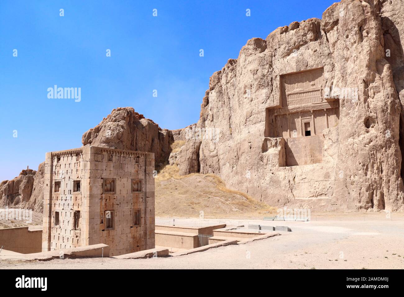 Royal tombs and Cube of Zoroaster (Ka'ba-ye Zartosht ) in ancient ...