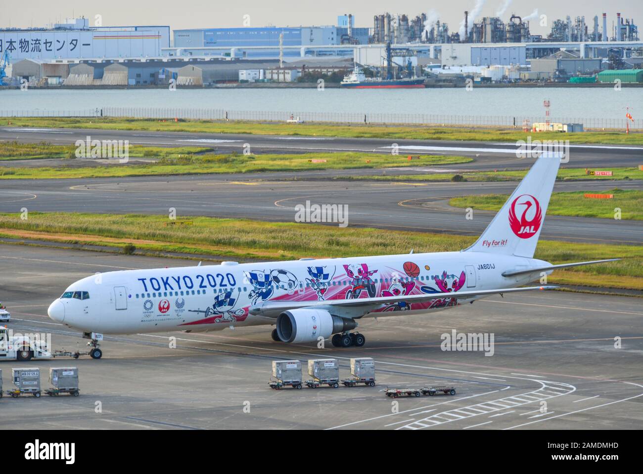 Tokyo, Japan - Nov 2, 2019. JA601J Japan Airlines Boeing 767-300ER ...