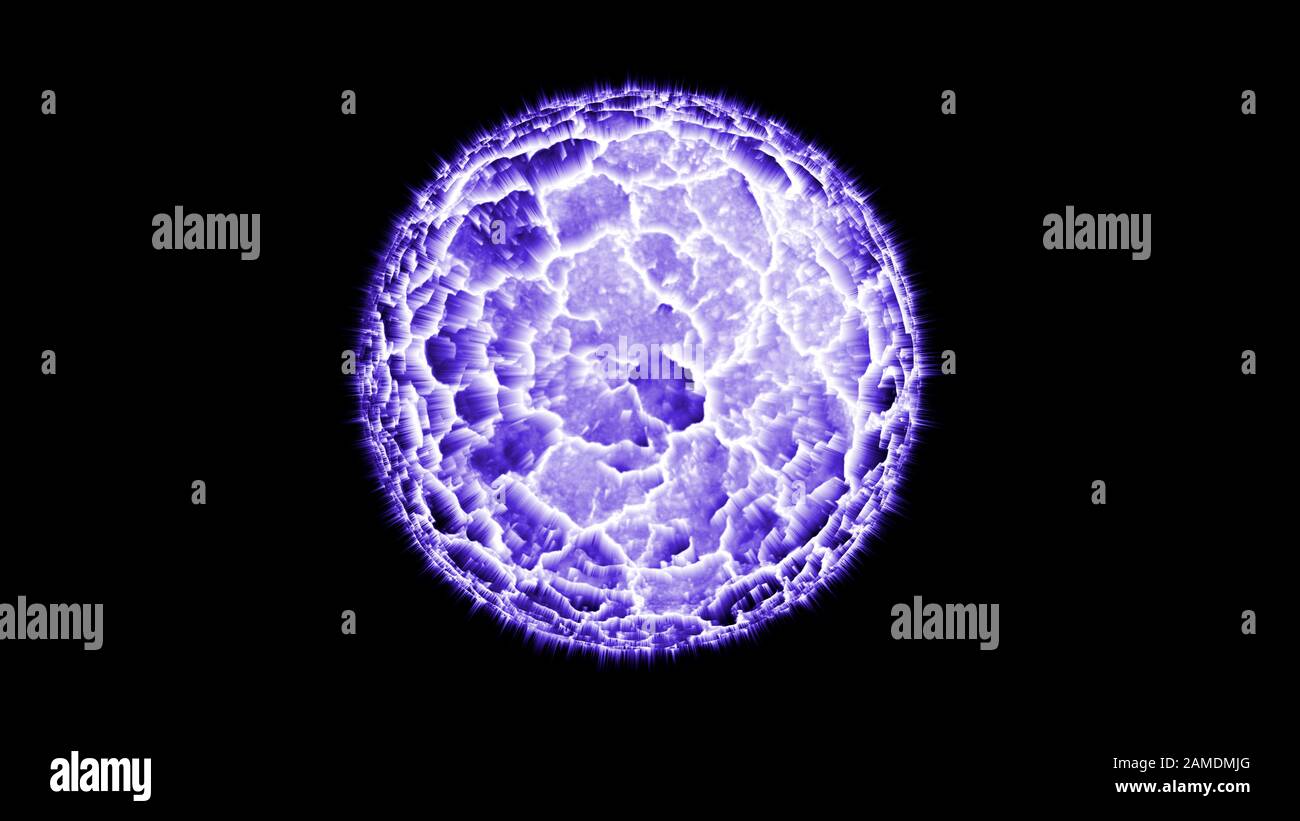 Beautiful blue star isolated on black background Stock Photo - Alamy