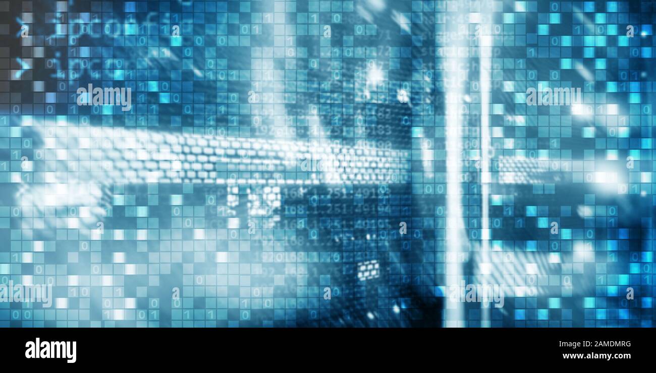 Digital background matrix information technology and internet concept ...