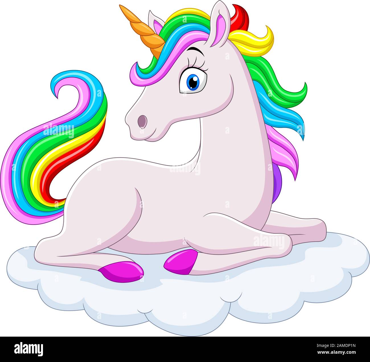 Cartoon rainbow unicorn on clouds Stock Vector Image & Art - Alamy Cartoon rainbow unicorn on clouds Stock Vector Image & Art - Alamy