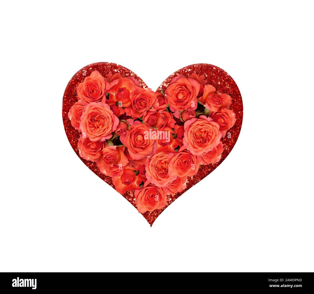 Rose leaves in heart shape hi-res stock photography and images - Alamy