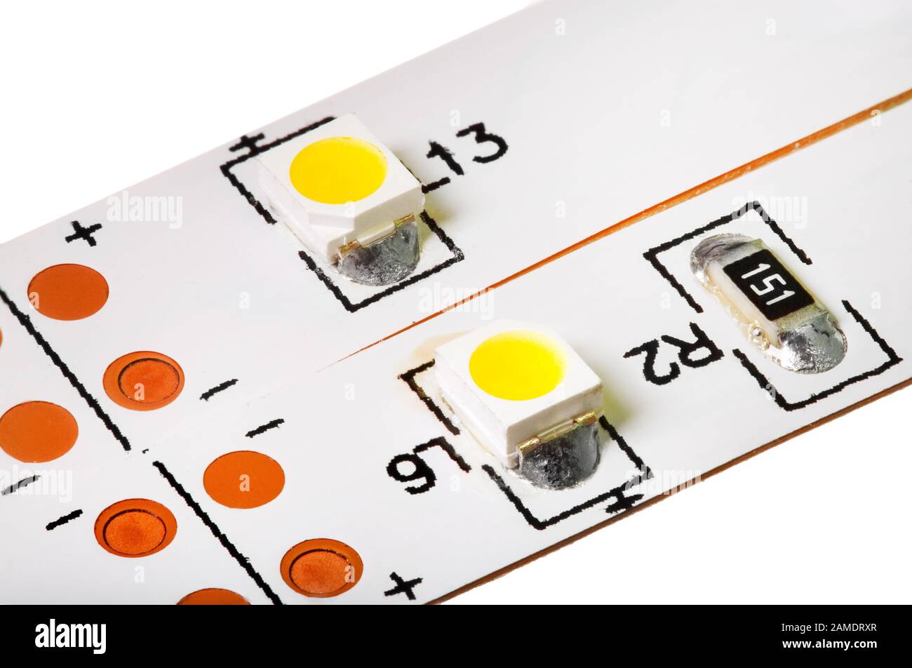 Led stripes on white background. High resolution Stock Photo - Alamy