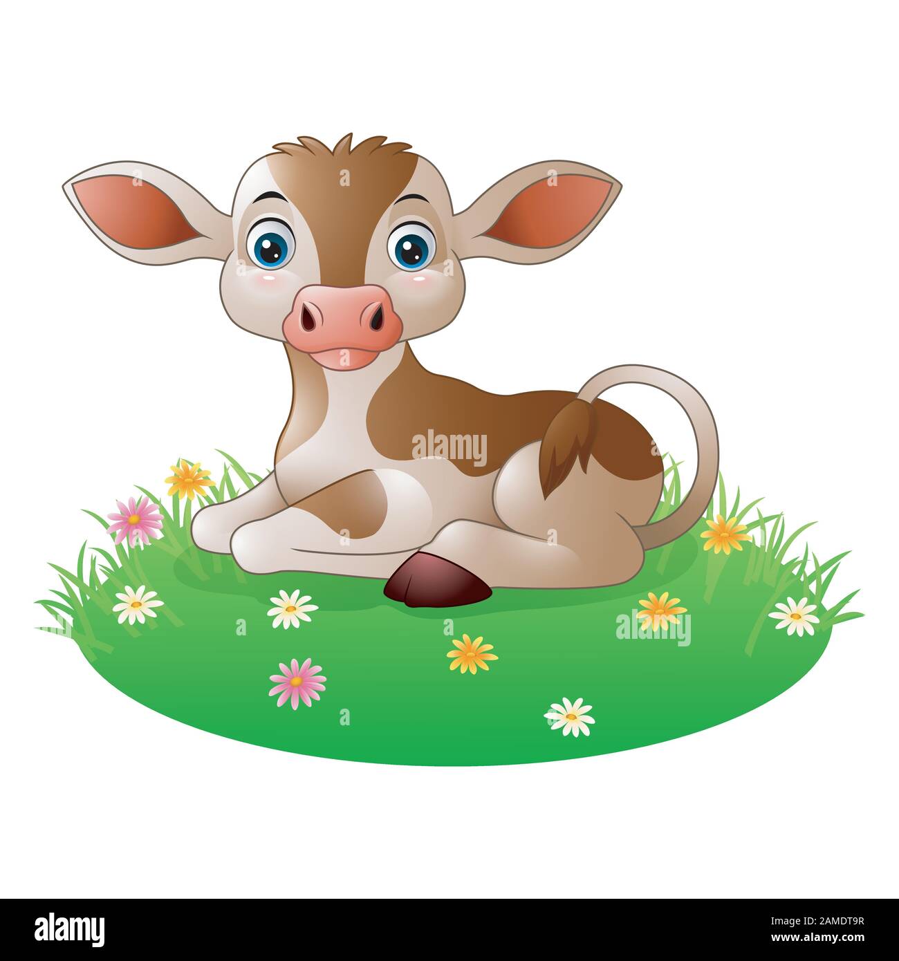 Cow sitting Cut Out Stock Images & Pictures - Alamy
