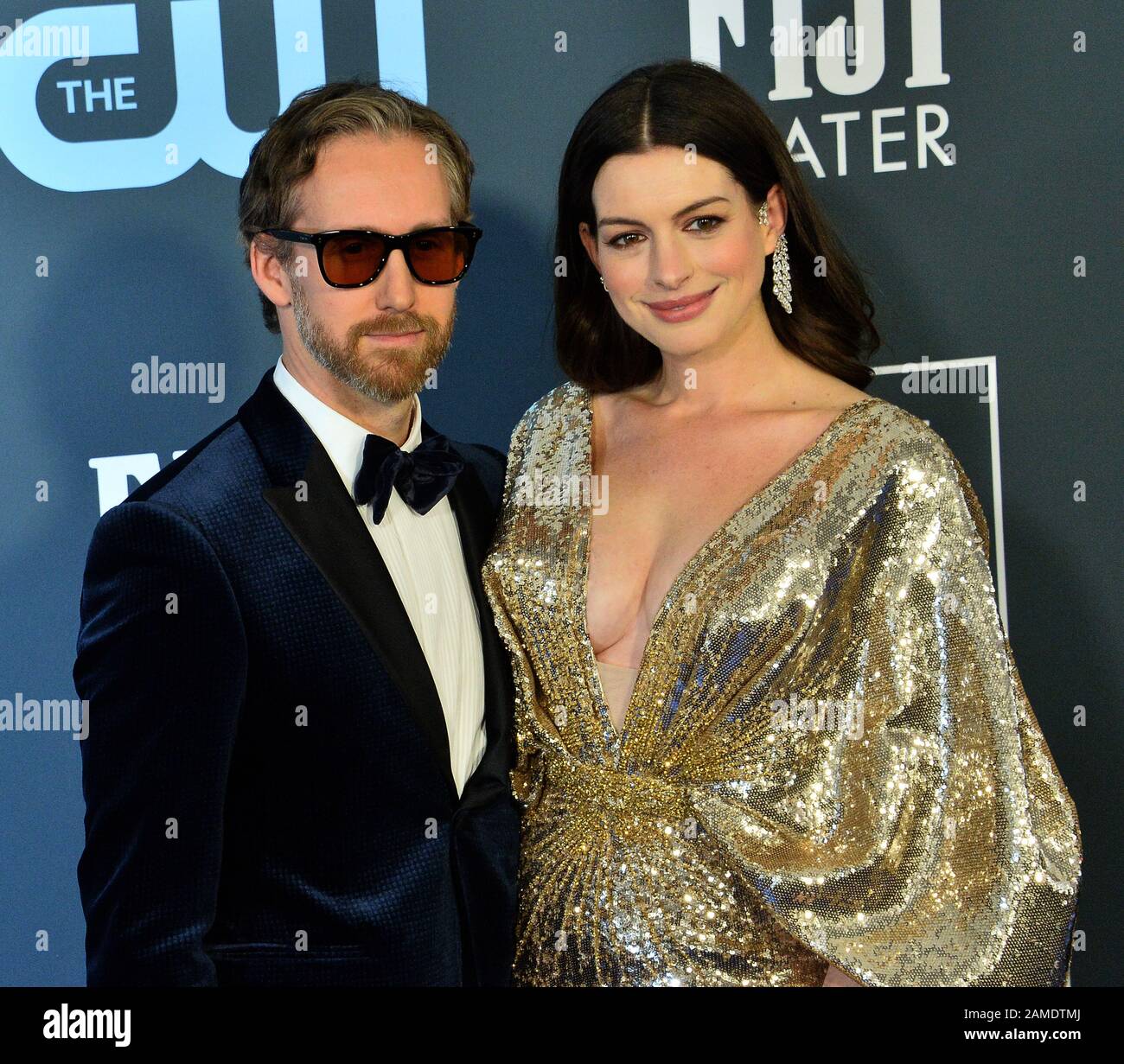 Santa Monica, United States. 13th Jan, 2020. Actress Anne Hathaway and ...