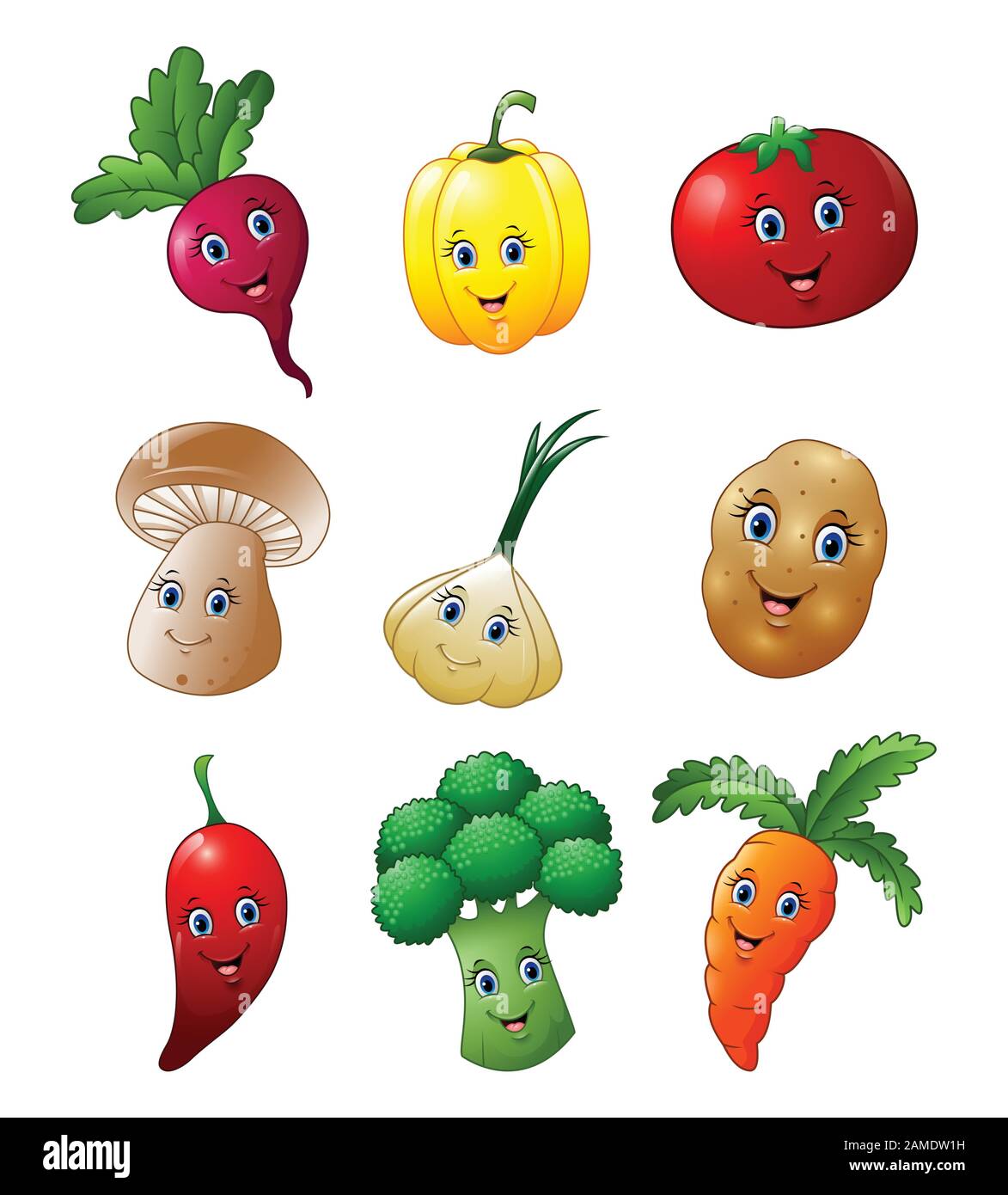 Cartoon vegetables hi-res stock photography and images - Alamy