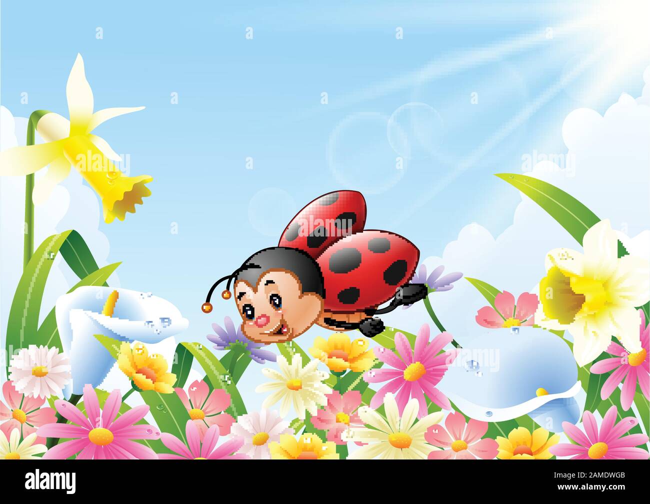 Lovely beauty spot Stock Vector Images - Alamy