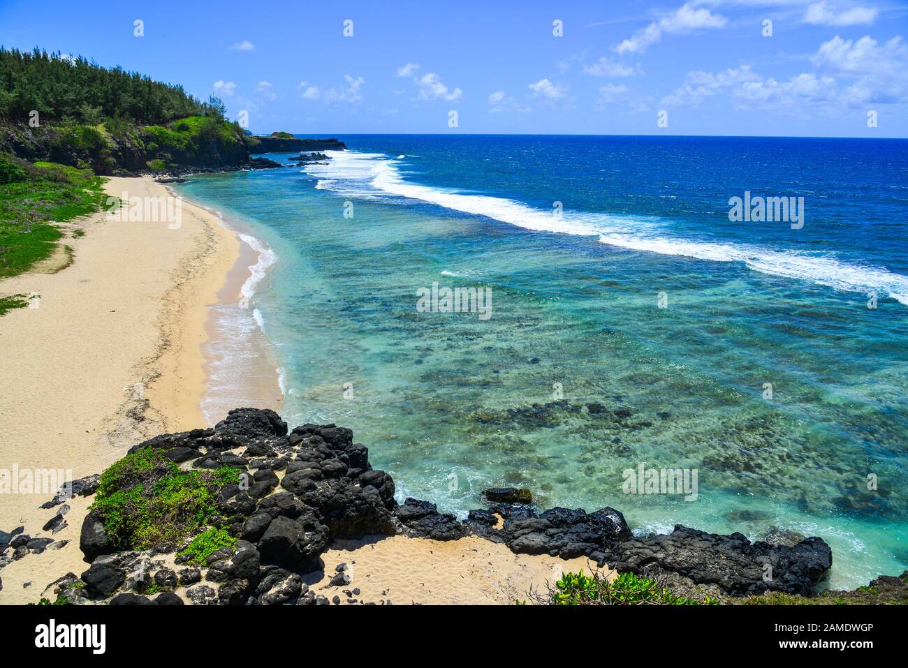 Beautiful seascape of Mauritius Island. Mauritius is one of the best ...