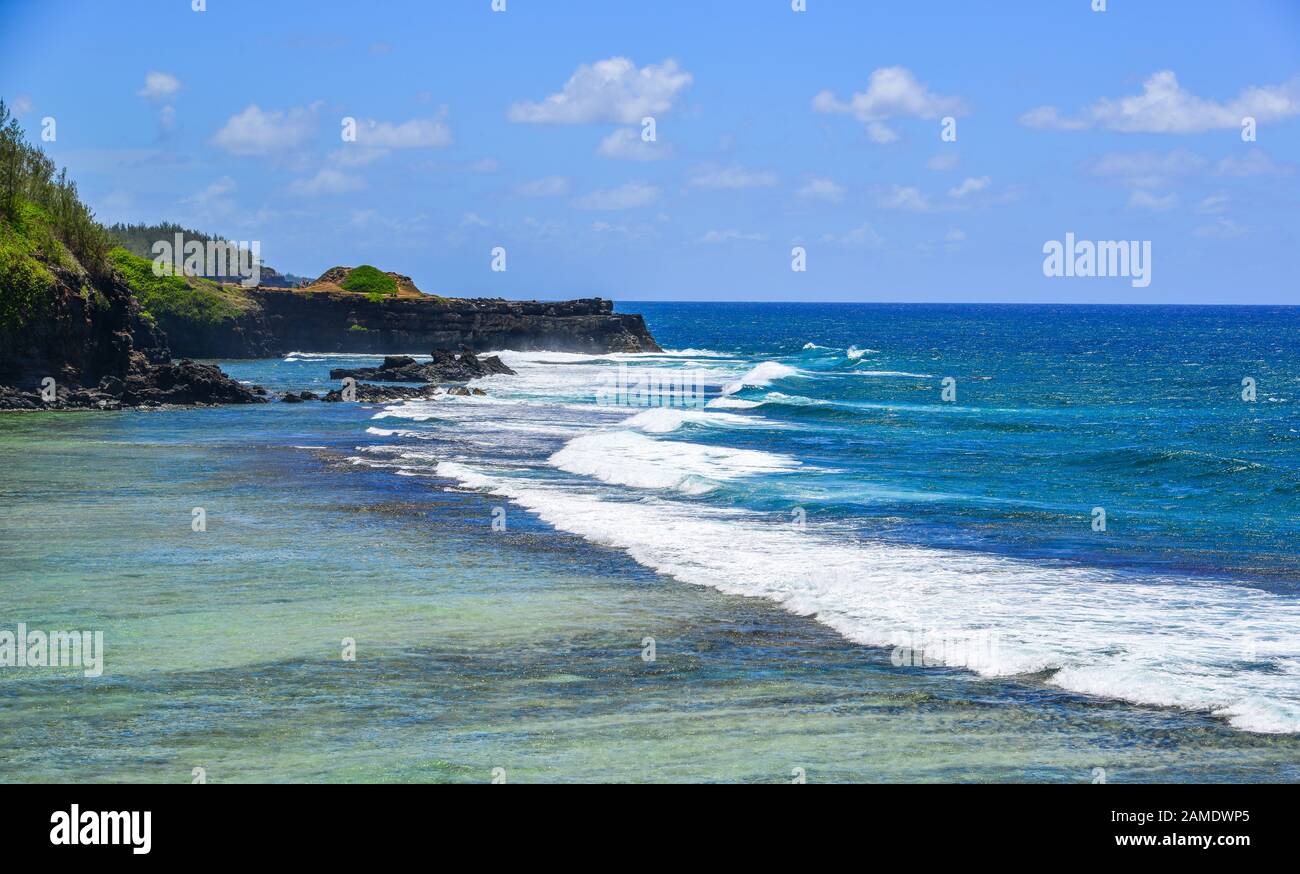 Beautiful seascape of Mauritius Island. Mauritius is one of the best ...