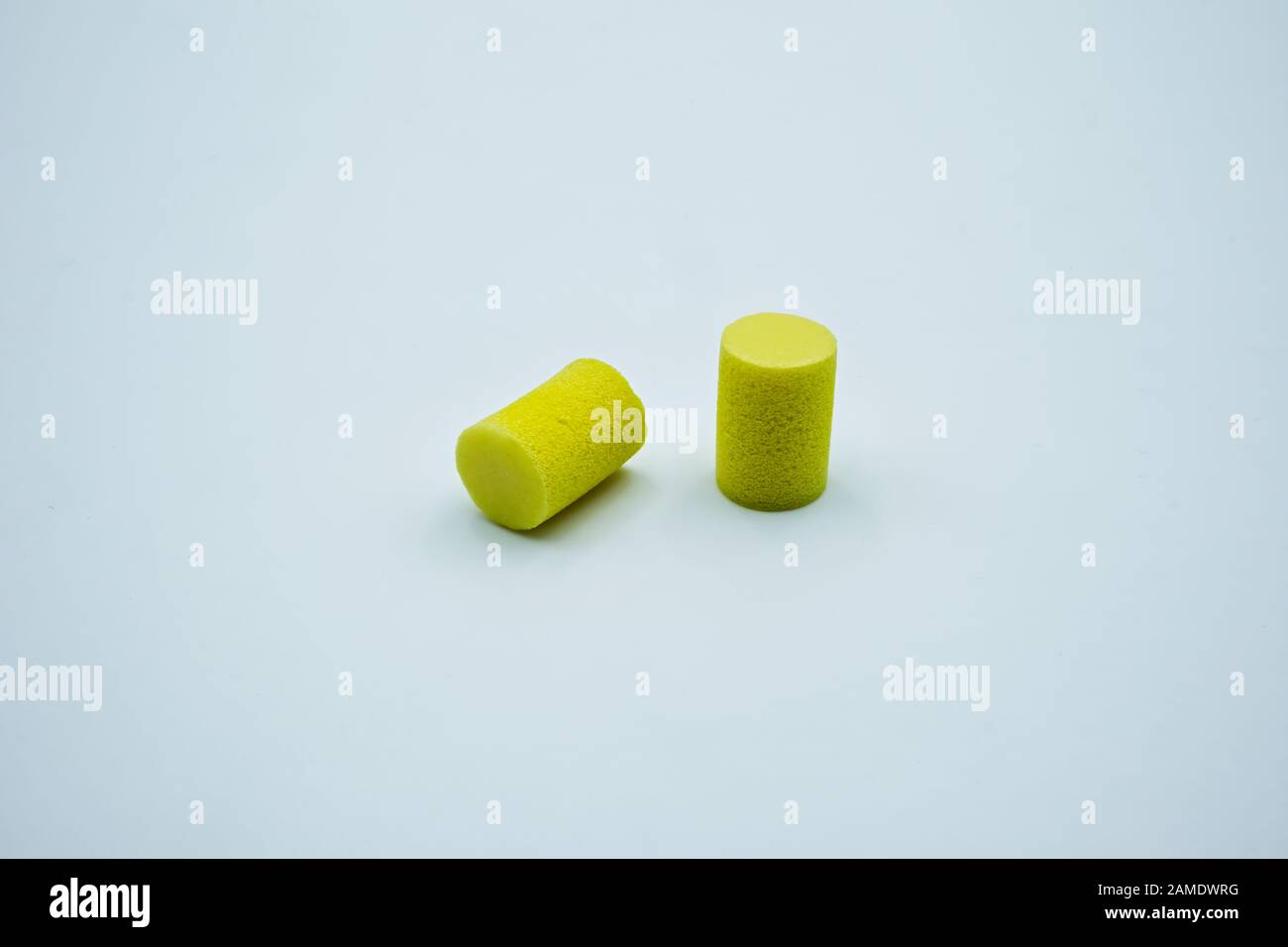 Ear plugs isolated on white background Stock Photo - Alamy