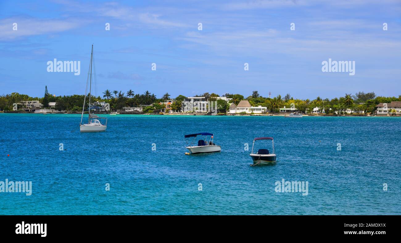 Beautiful seascape of Mauritius Island. Mauritius is one of the best ...