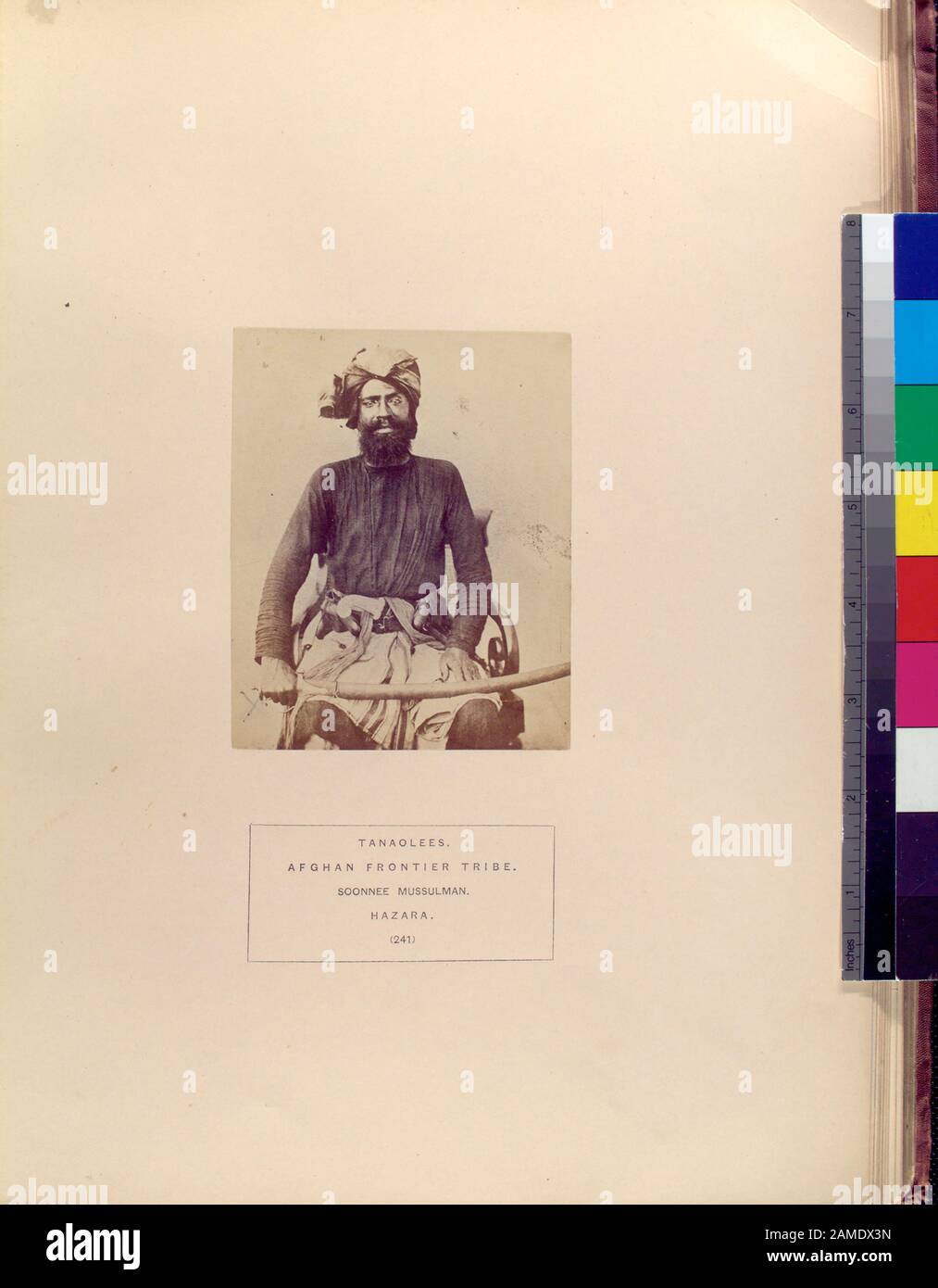 Tanaglees, Afghan frontier tribe, Soonee Mussulman, Hazara Caption box ...
