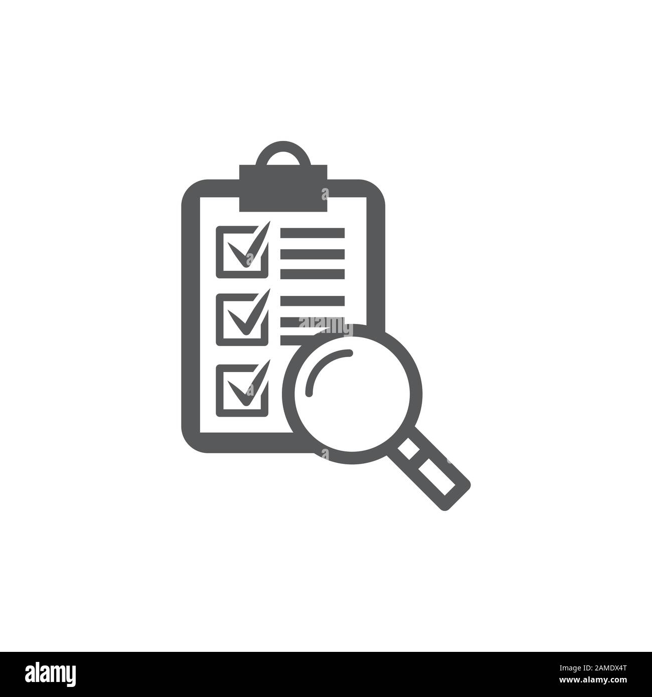 Evaluation icon on white background Stock Vector Image & Art - Alamy
