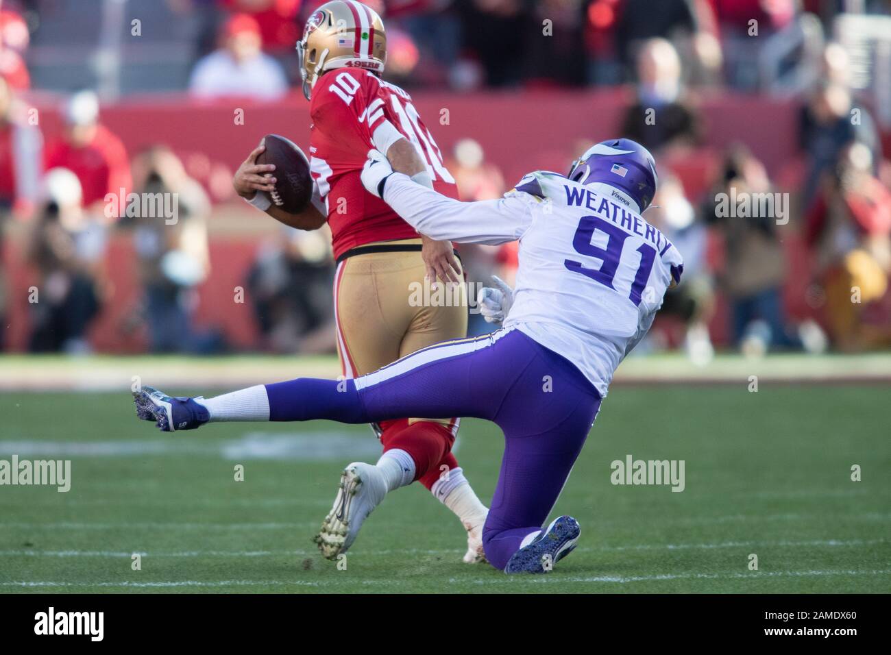 Santa Clara, United States. 11th Jan, 2020. Minnesota Vikings defensive ...