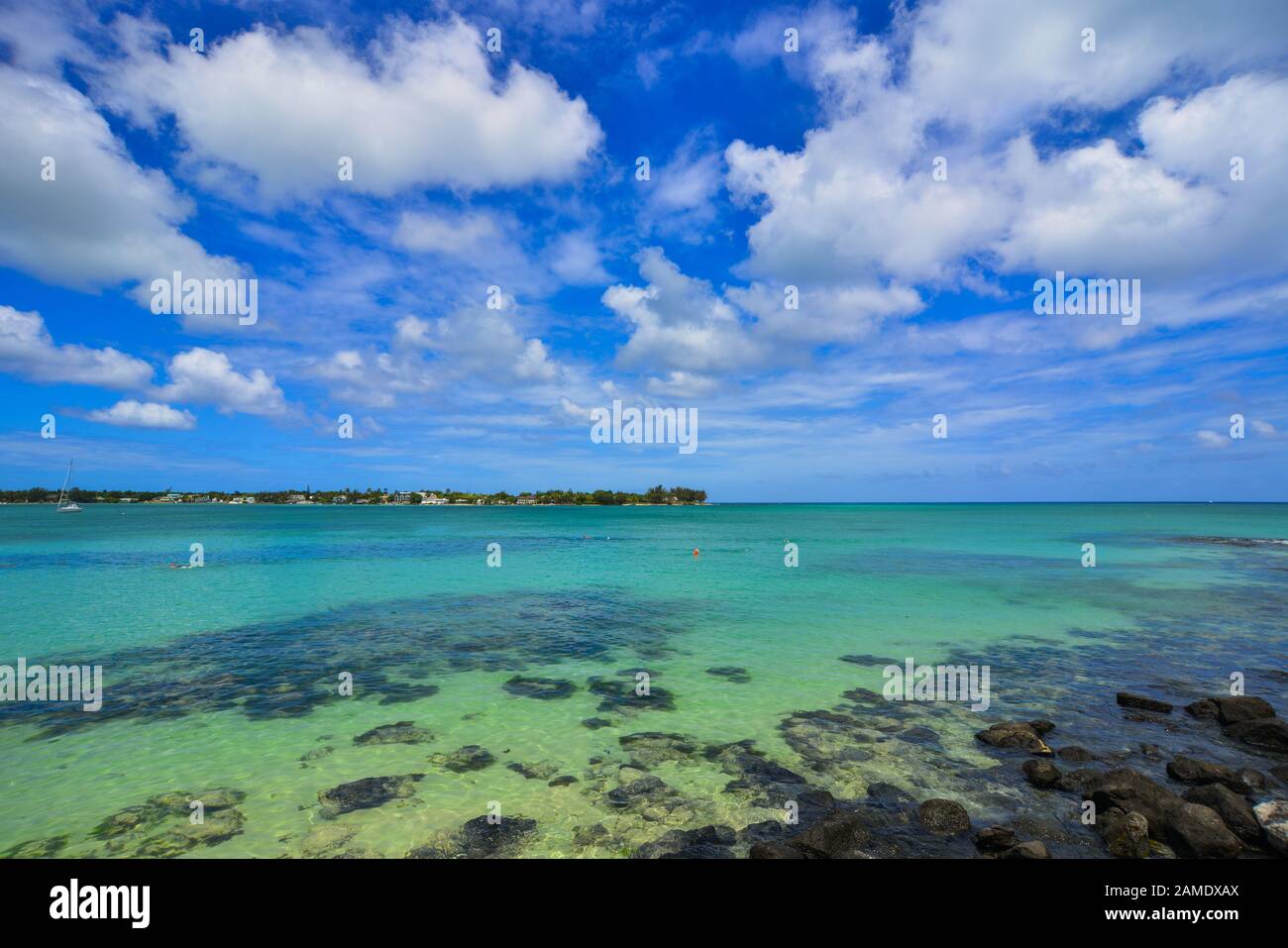 Beautiful seascape of Mauritius Island. Mauritius is one of the best ...