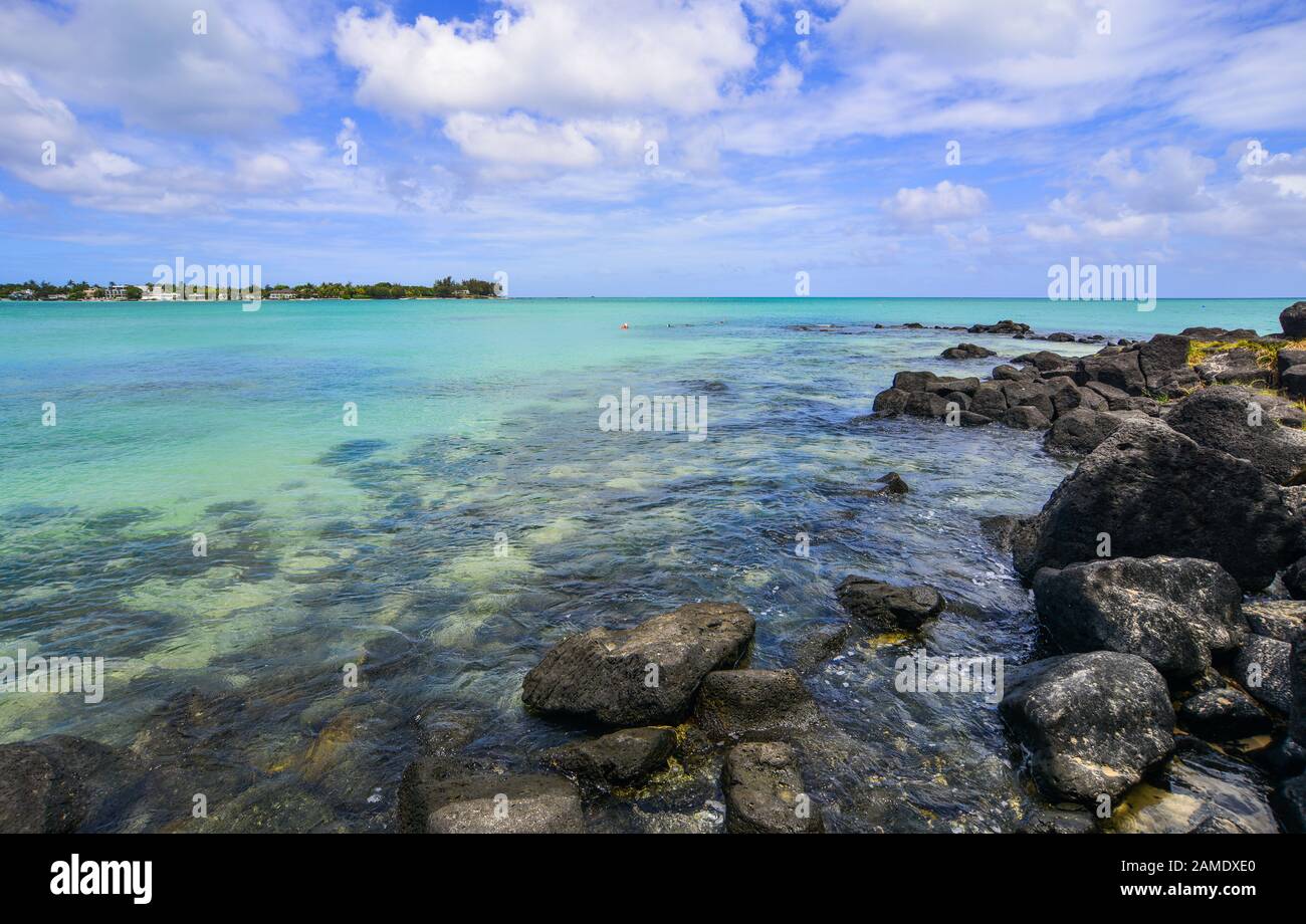 Beautiful seascape of Mauritius Island. Mauritius is one of the best ...
