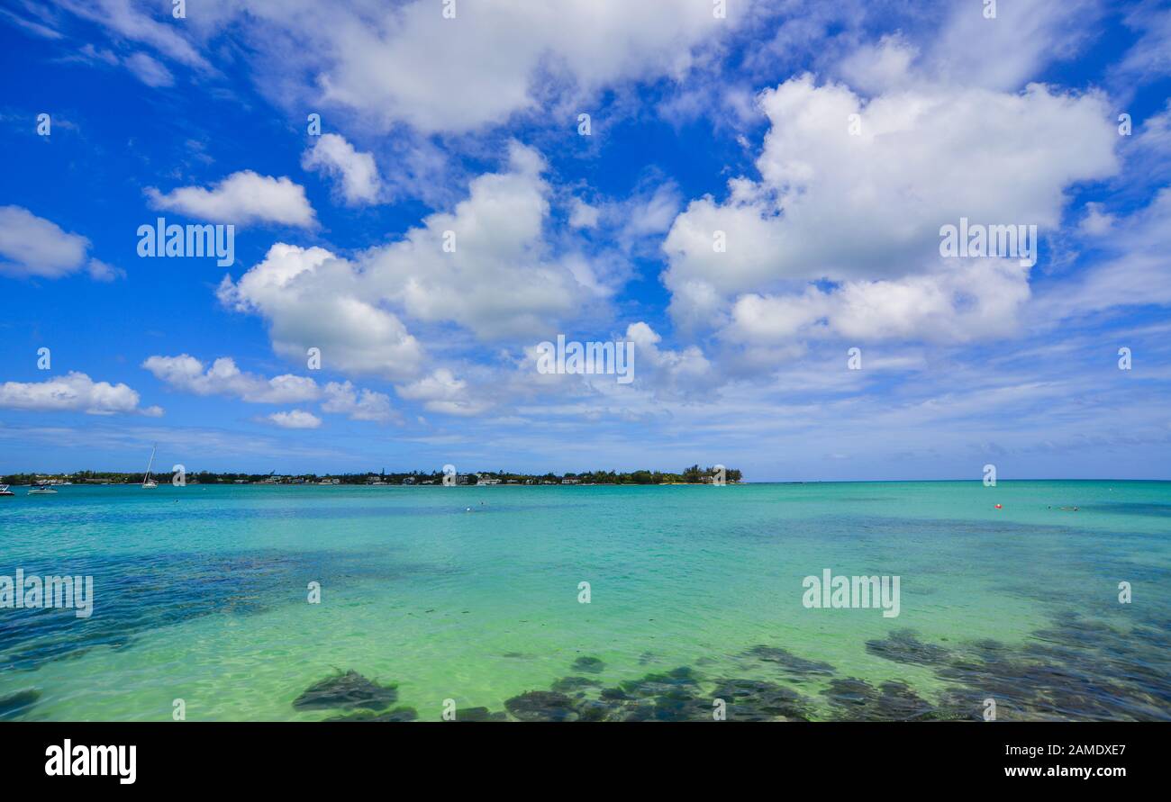 Beautiful seascape of Mauritius Island. Mauritius is one of the best ...