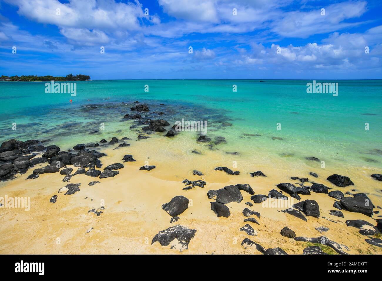 Beautiful seascape of Mauritius Island. Mauritius is one of the best ...