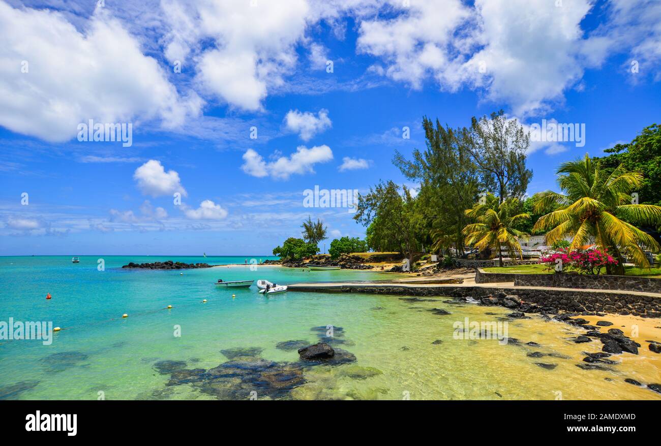 Beautiful seascape of Mauritius Island. Mauritius is one of the best ...