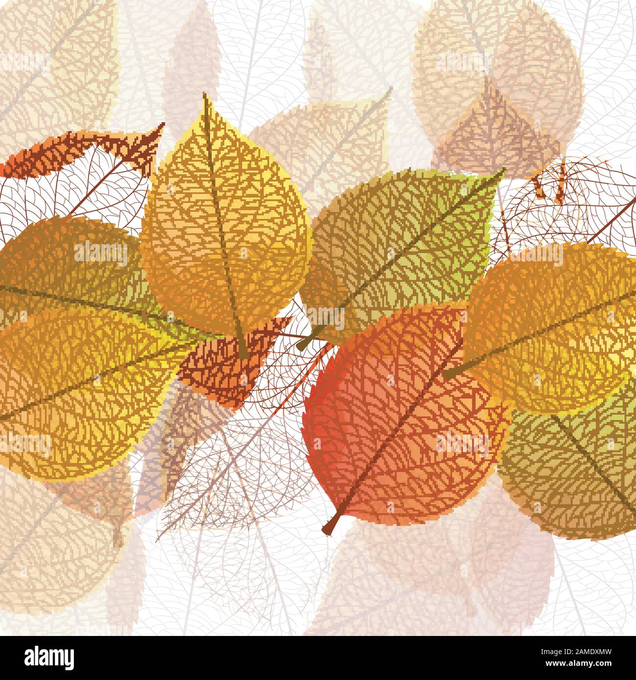 Stylized autumn leaves hi-res stock photography and images - Alamy