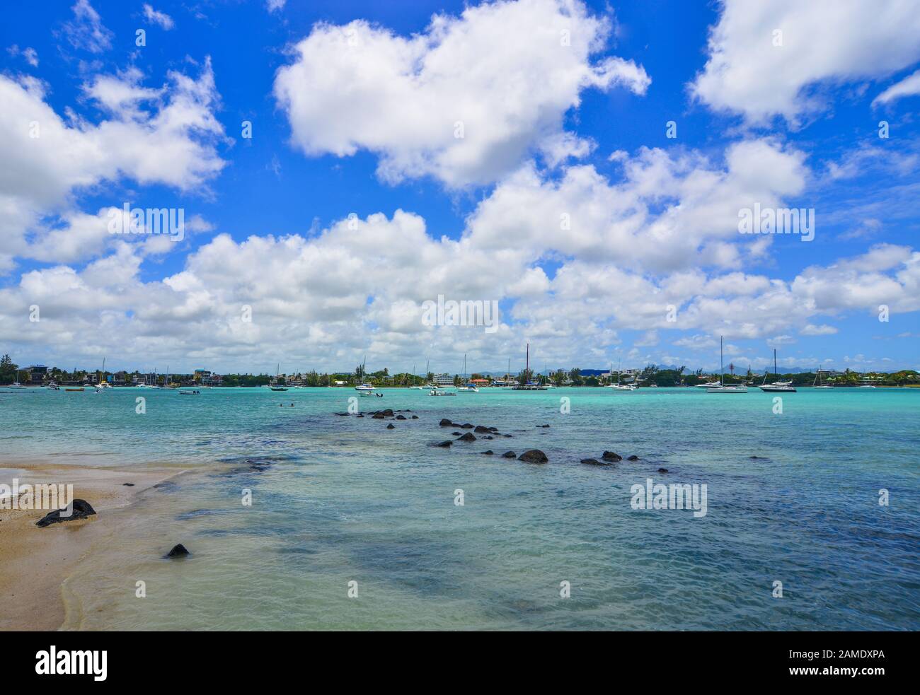 Beautiful seascape of Mauritius Island. Mauritius is one of the best ...