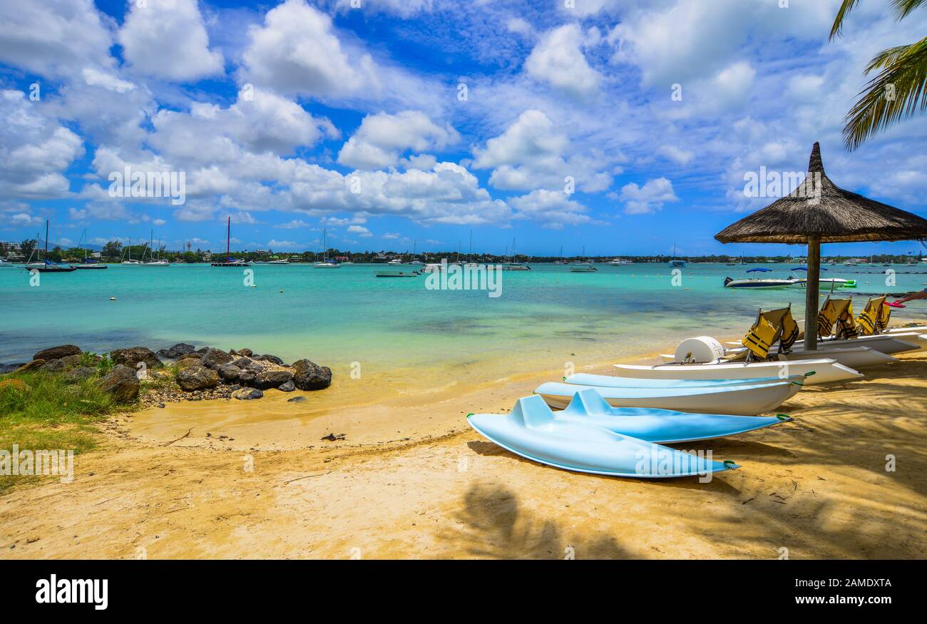 Beautiful seascape of Mauritius Island. Mauritius is one of the best ...