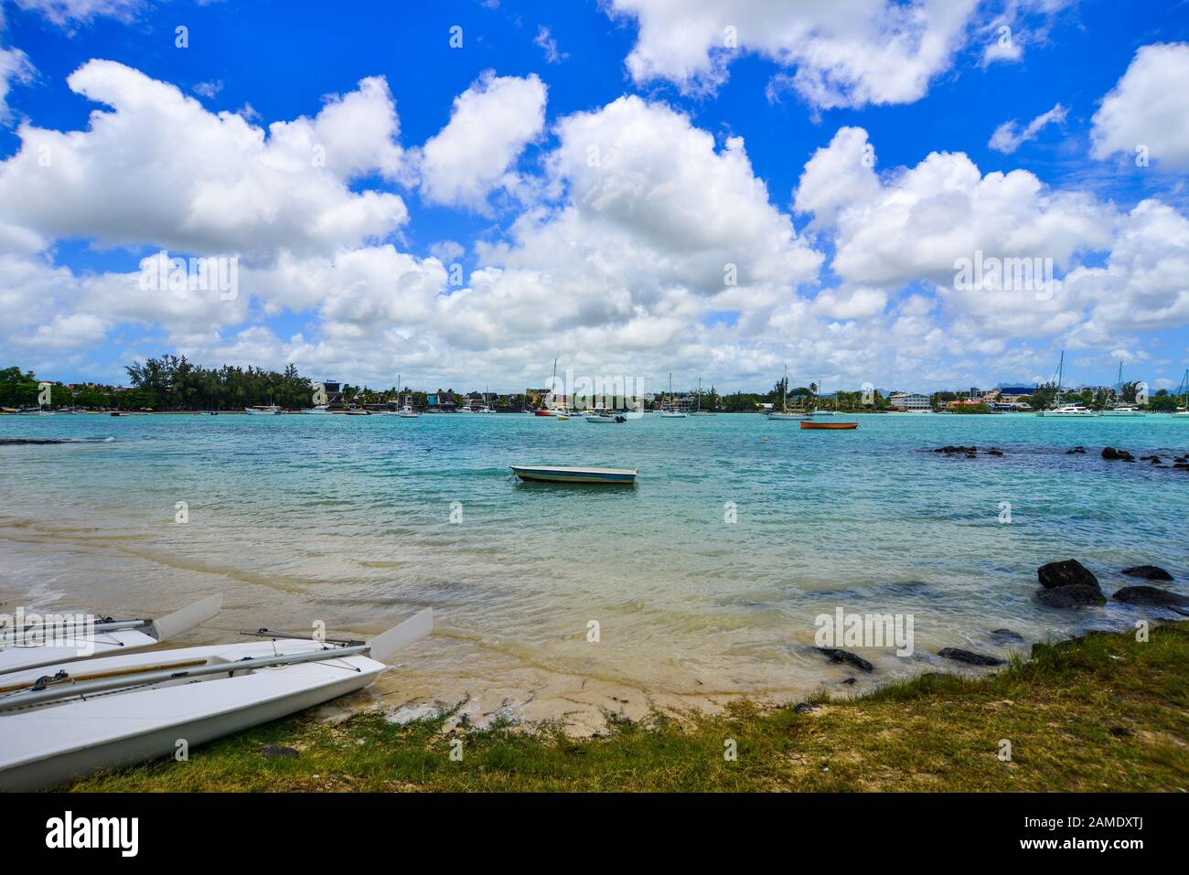 Beautiful seascape of Mauritius Island. Mauritius is one of the best ...