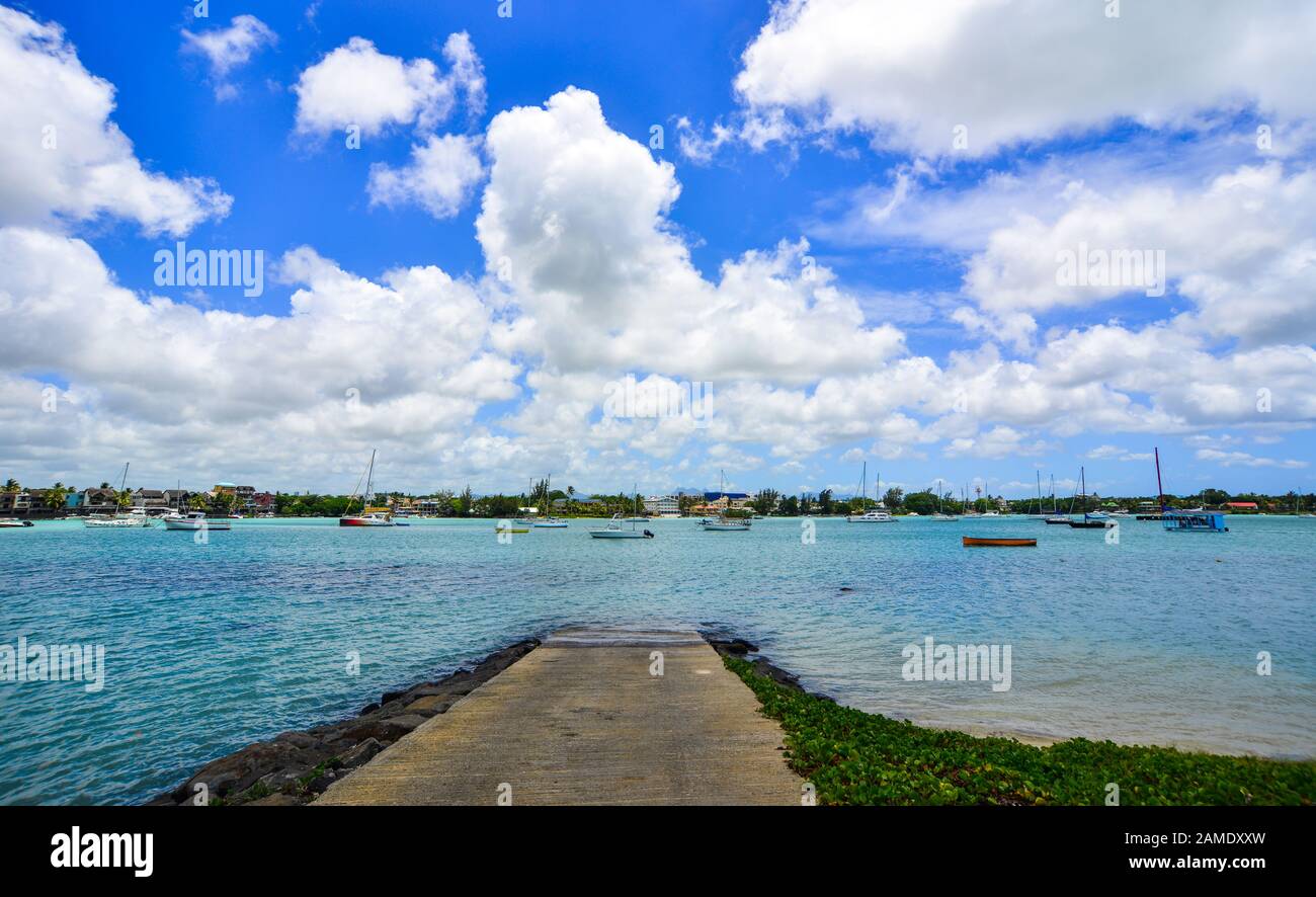 Beautiful seascape of Mauritius Island. Mauritius is one of the best ...