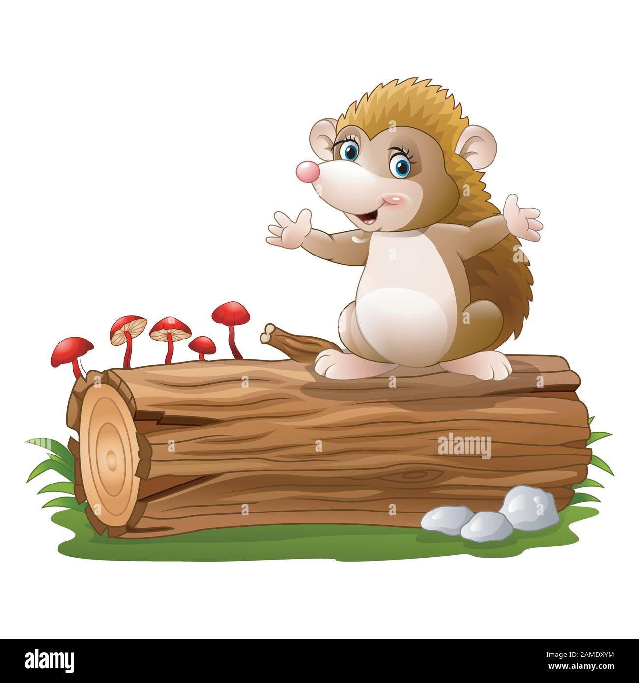 Hedgehog cartoon hi-res stock photography and images - Alamy
