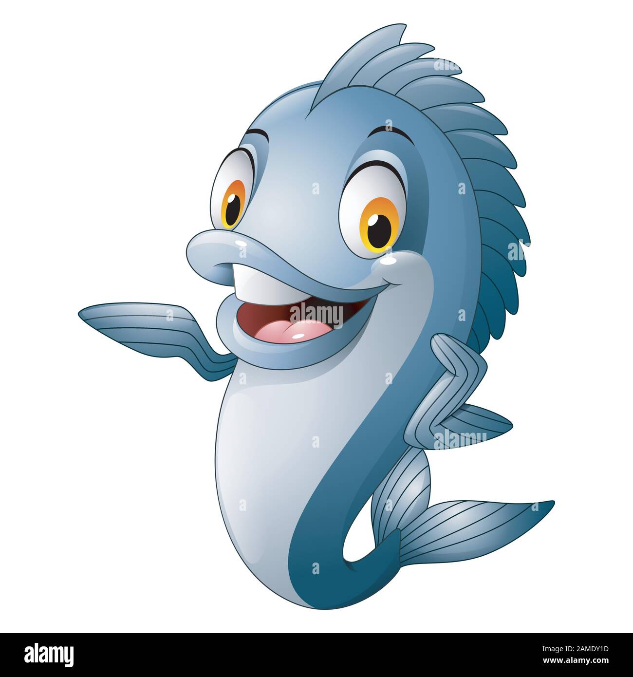 Cartoon fish presenting Stock Vector Image & Art - Alamy