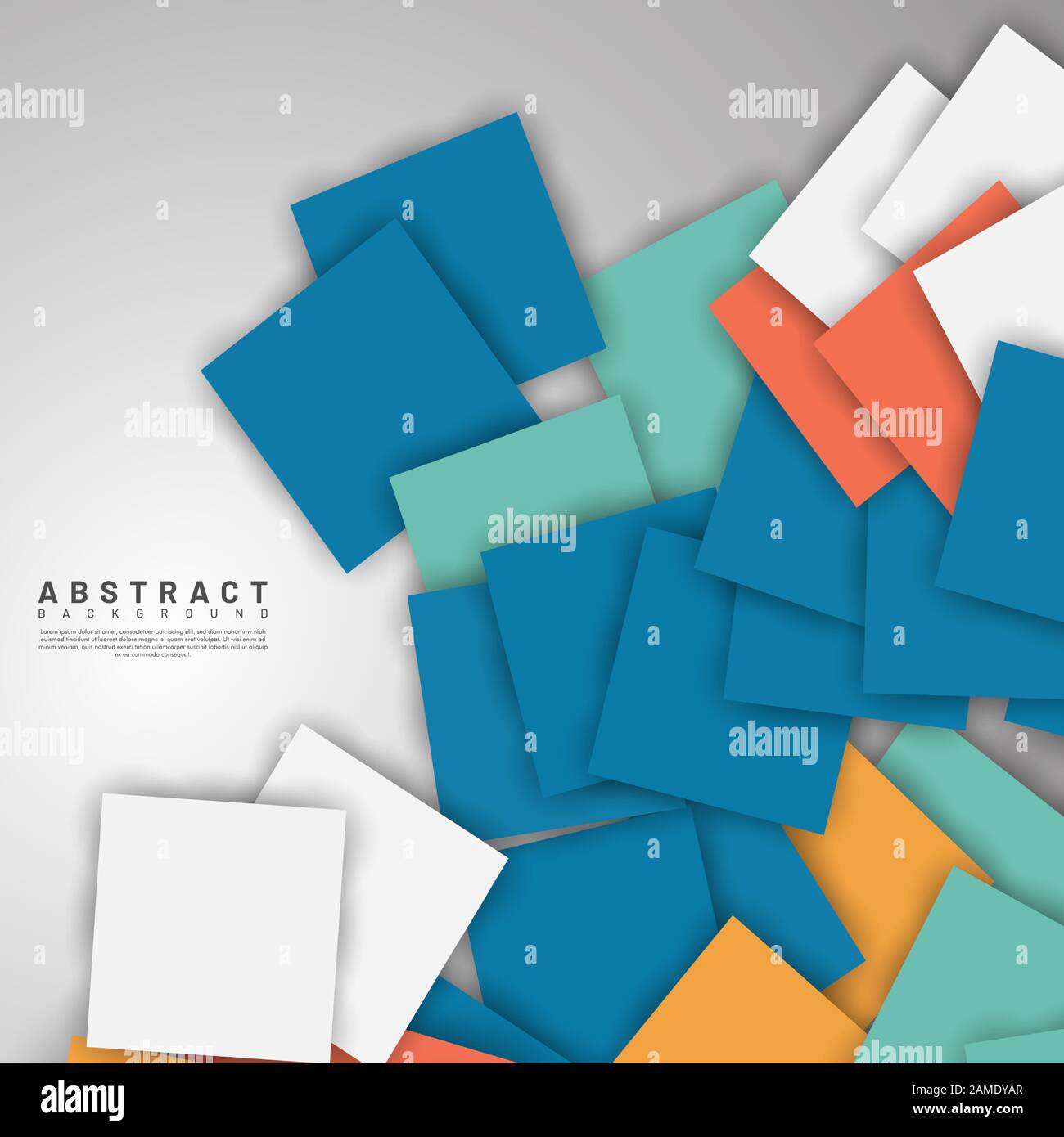 abstract vector background. overlapping full-color square design. New ...