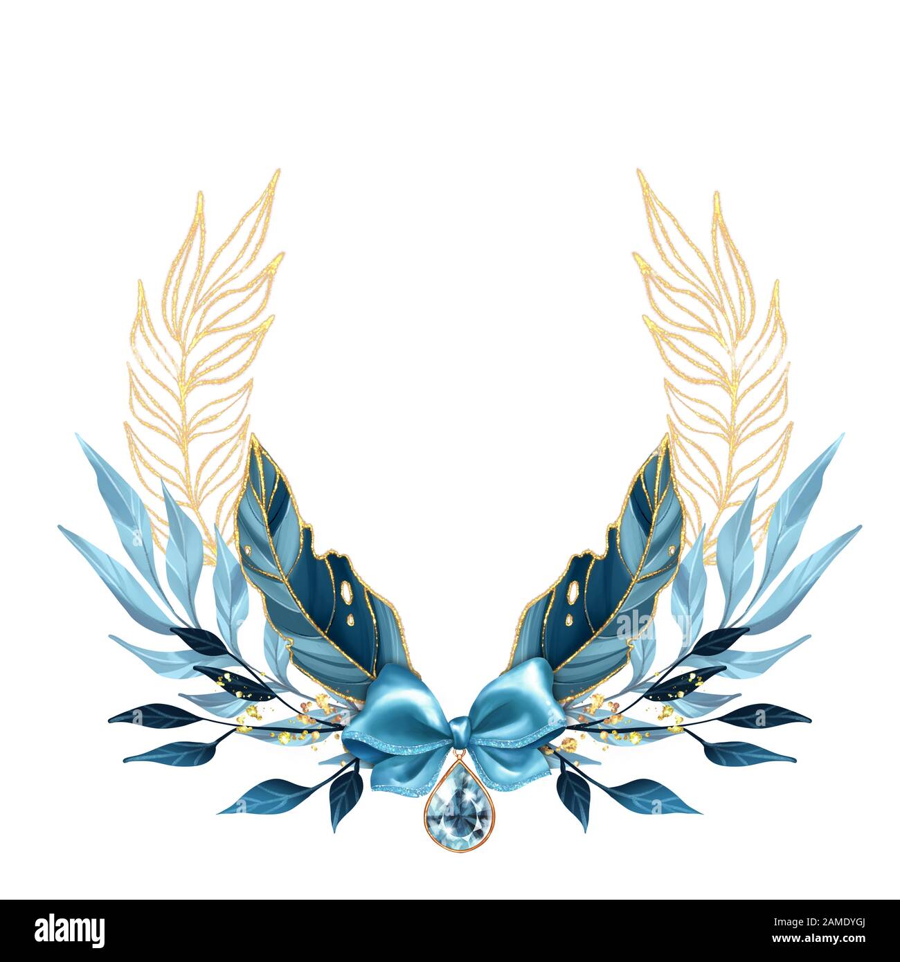 Laurel wreath and royal Cut Out Stock Images & Pictures - Alamy