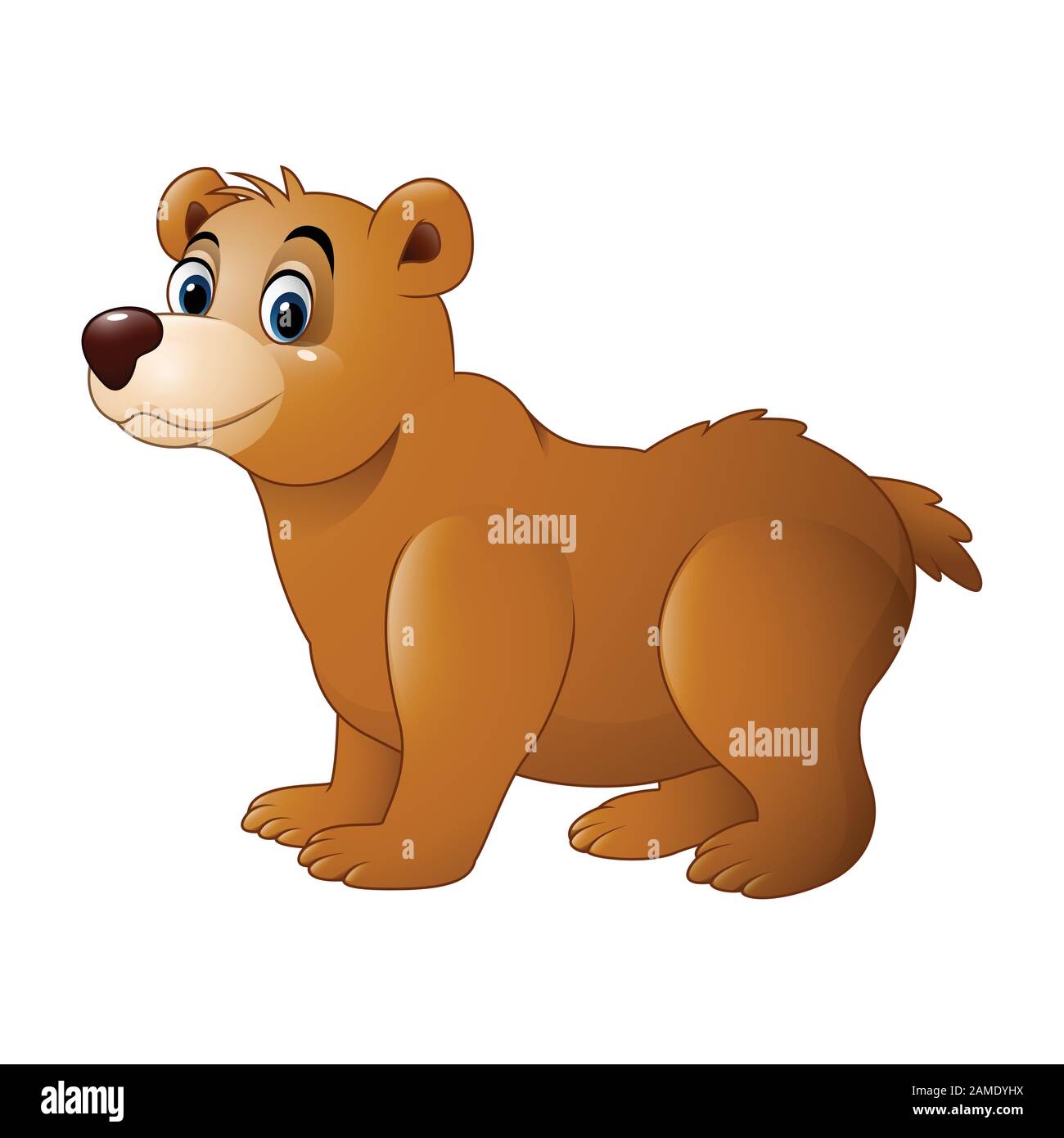 cartoon brown bear Stock Vector Image & Art - Alamy