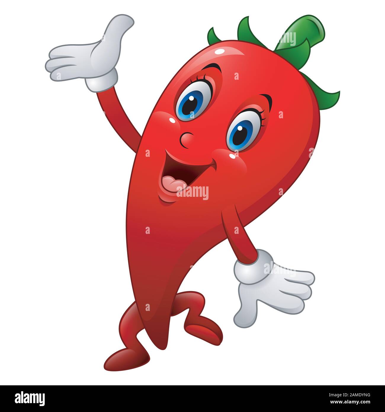 Chili Cartoon Character Stock Vector Image & Art - Alamy