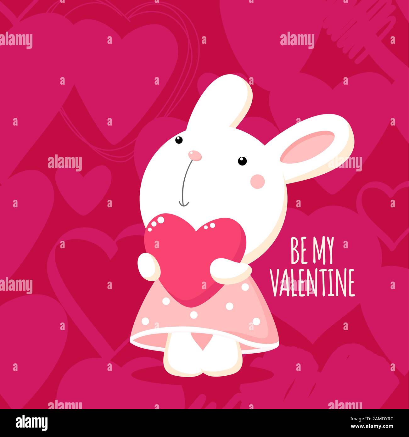 Pink bunny dress Stock Vector Images - Alamy