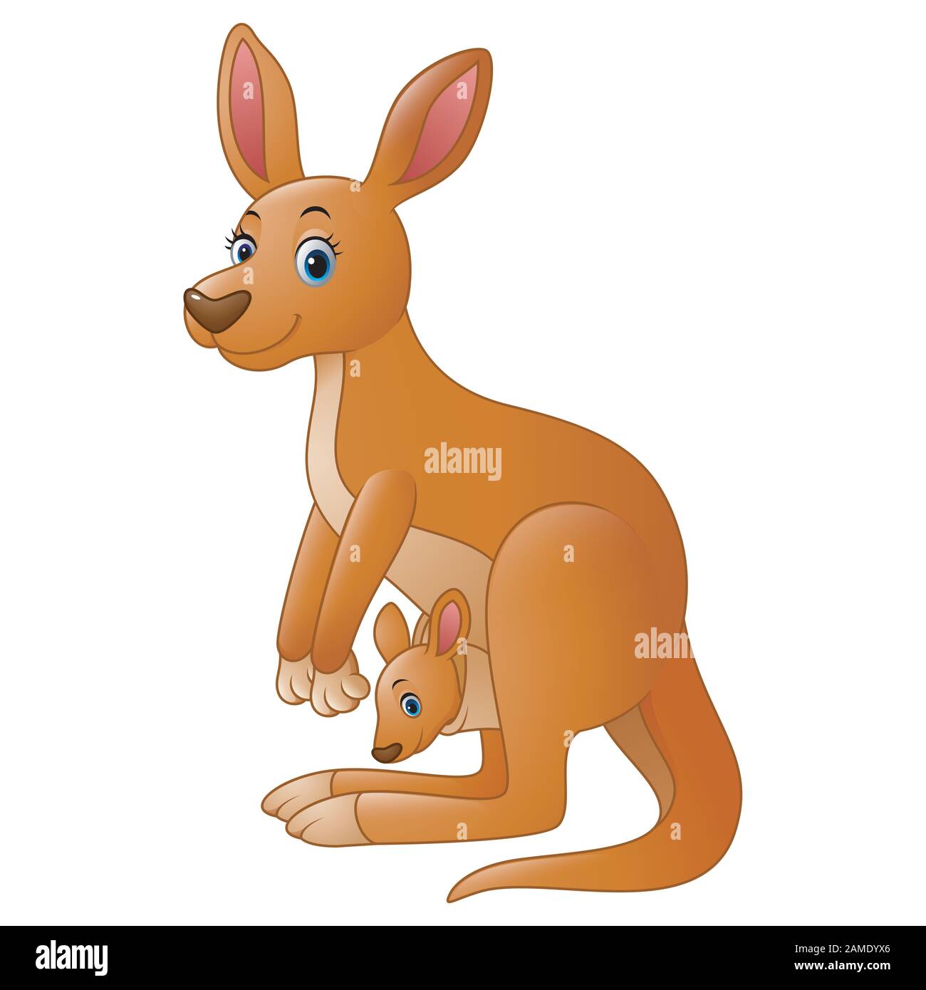Cartoon baby kangaroo Stock Vector Images - Alamy
