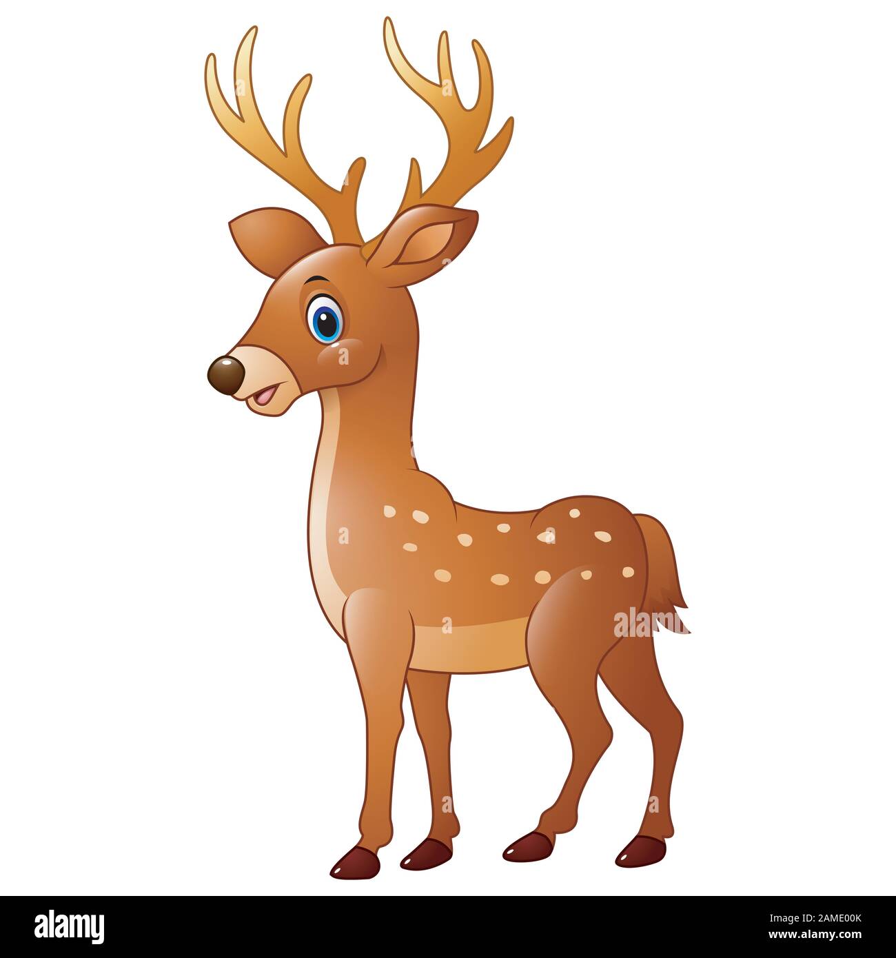 Cartoon funny deer Stock Vector Image & Art - Alamy