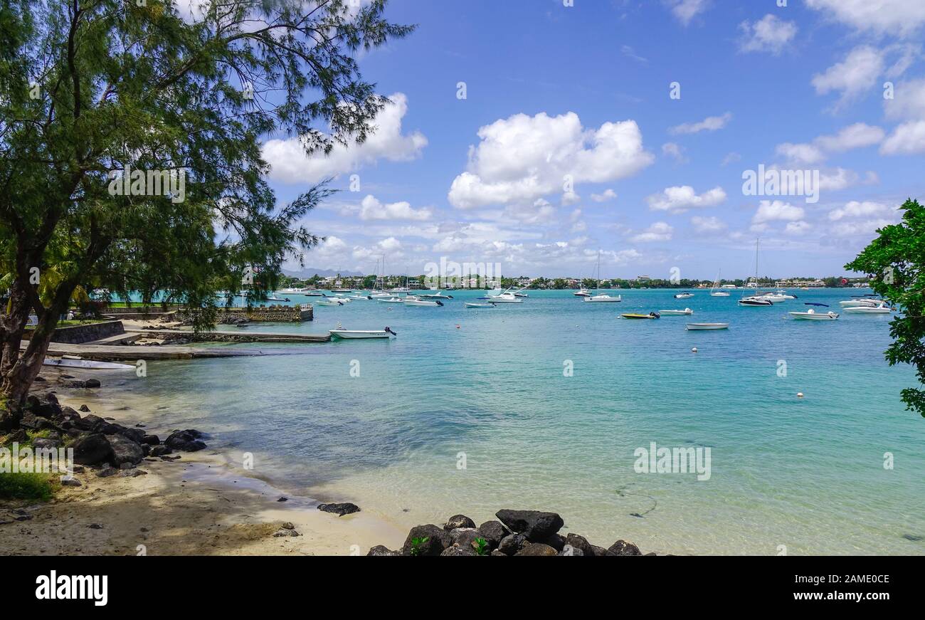 Beautiful seascape of Mauritius Island. Mauritius is one of the best ...