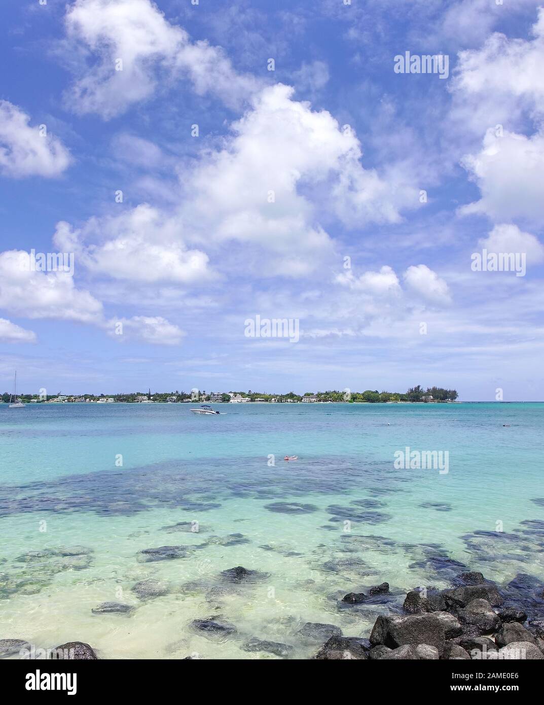 Beautiful seascape of Mauritius Island. Mauritius is one of the best ...