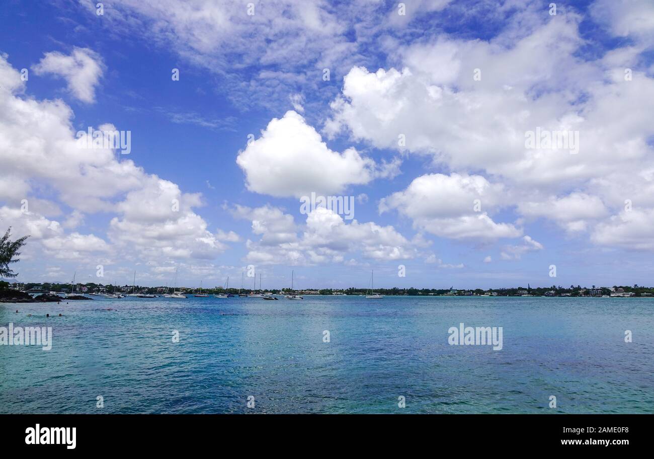 Beautiful seascape of Mauritius Island. Mauritius is one of the best ...