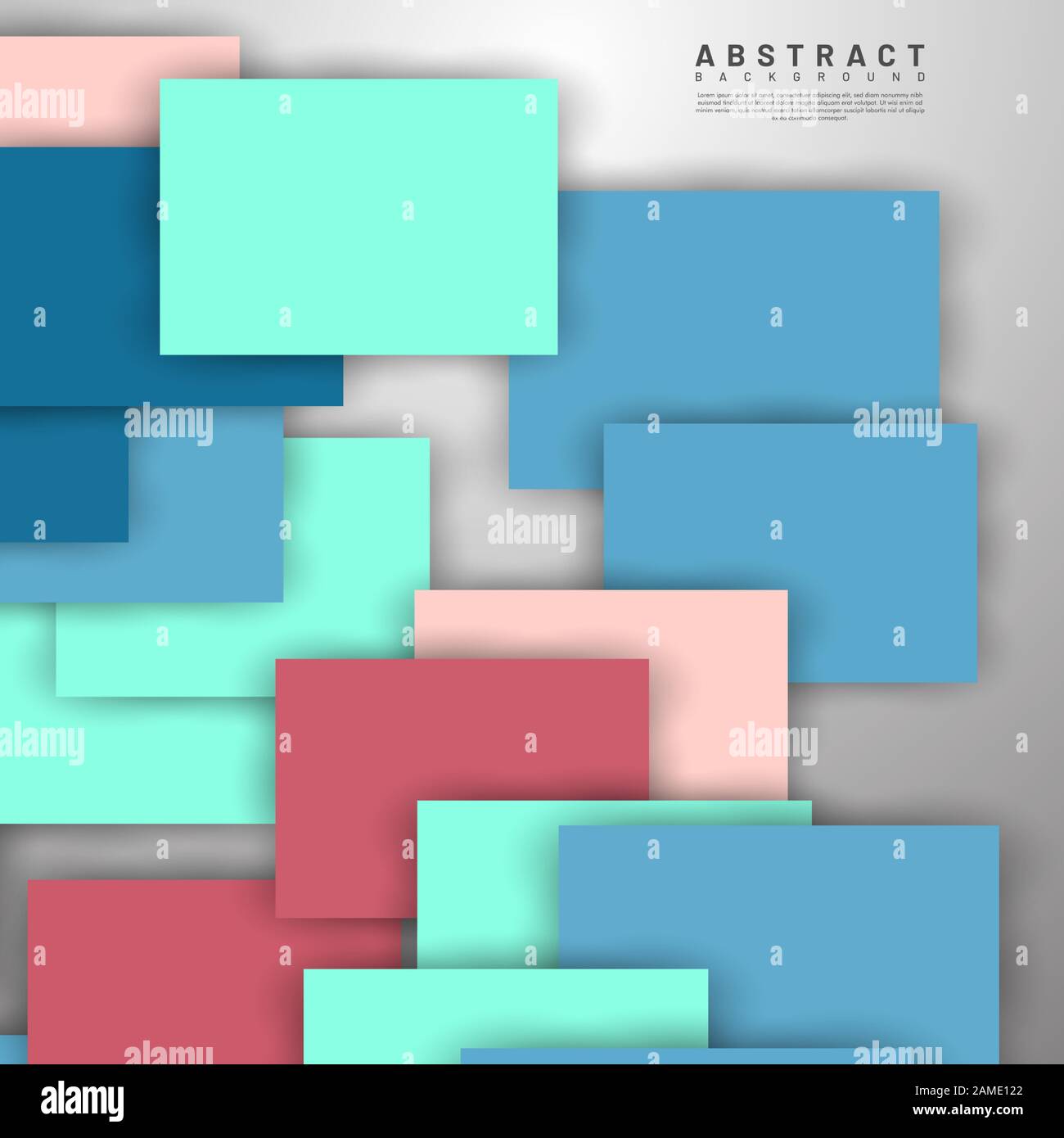 abstract vector background. overlapping full-color square design. New texture for your design ...