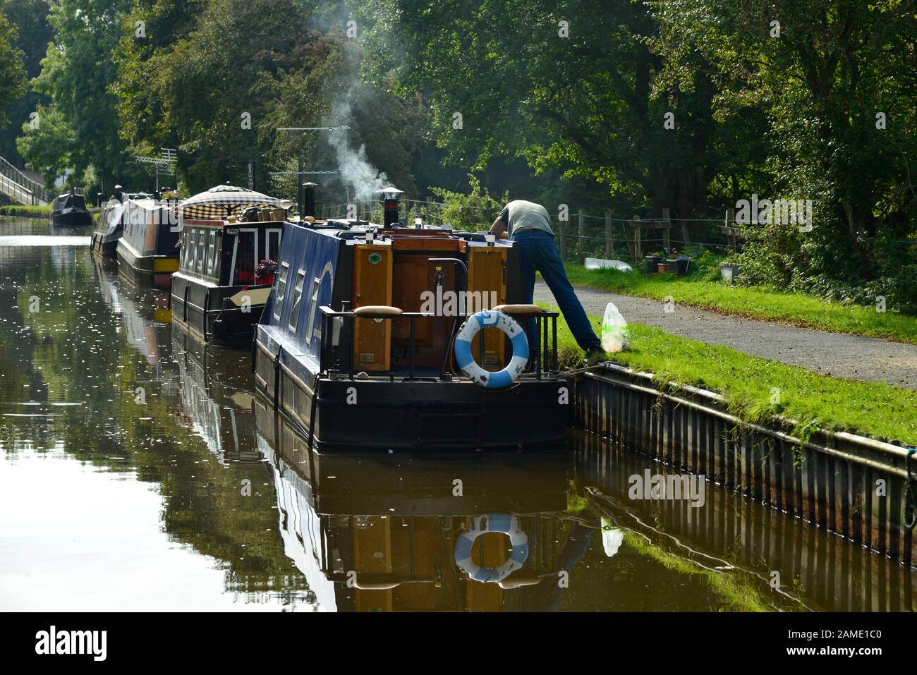 Trip on Leeds-Liverpool canal, United Kingdom Stock Photo - Alamy