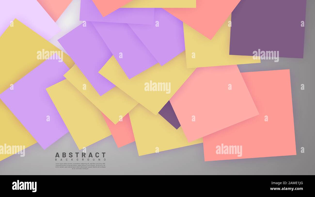 abstract vector background. overlapping full-color square design. New ...