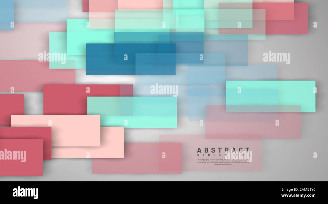 abstract vector background. overlapping full-color square design. New ...