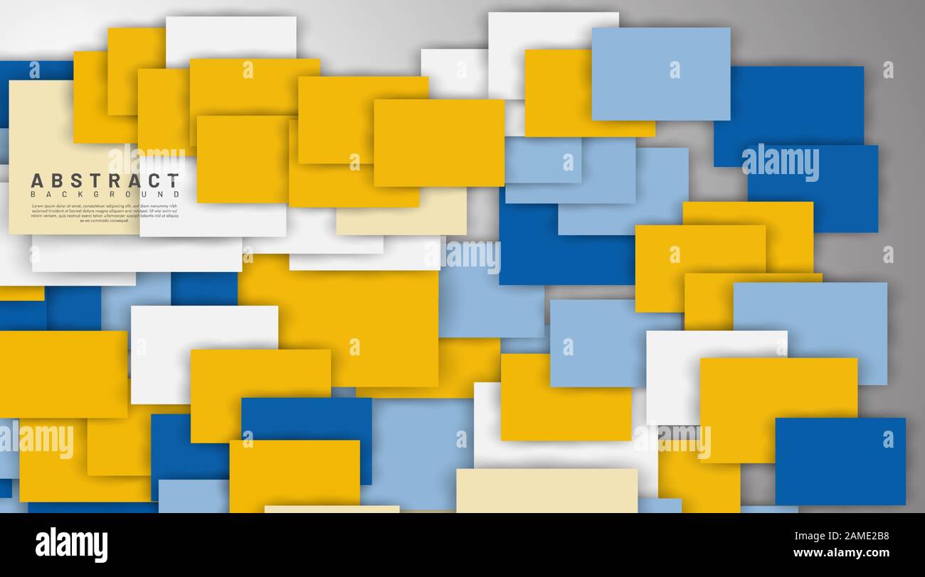 abstract vector background. overlapping full-color square design. New ...