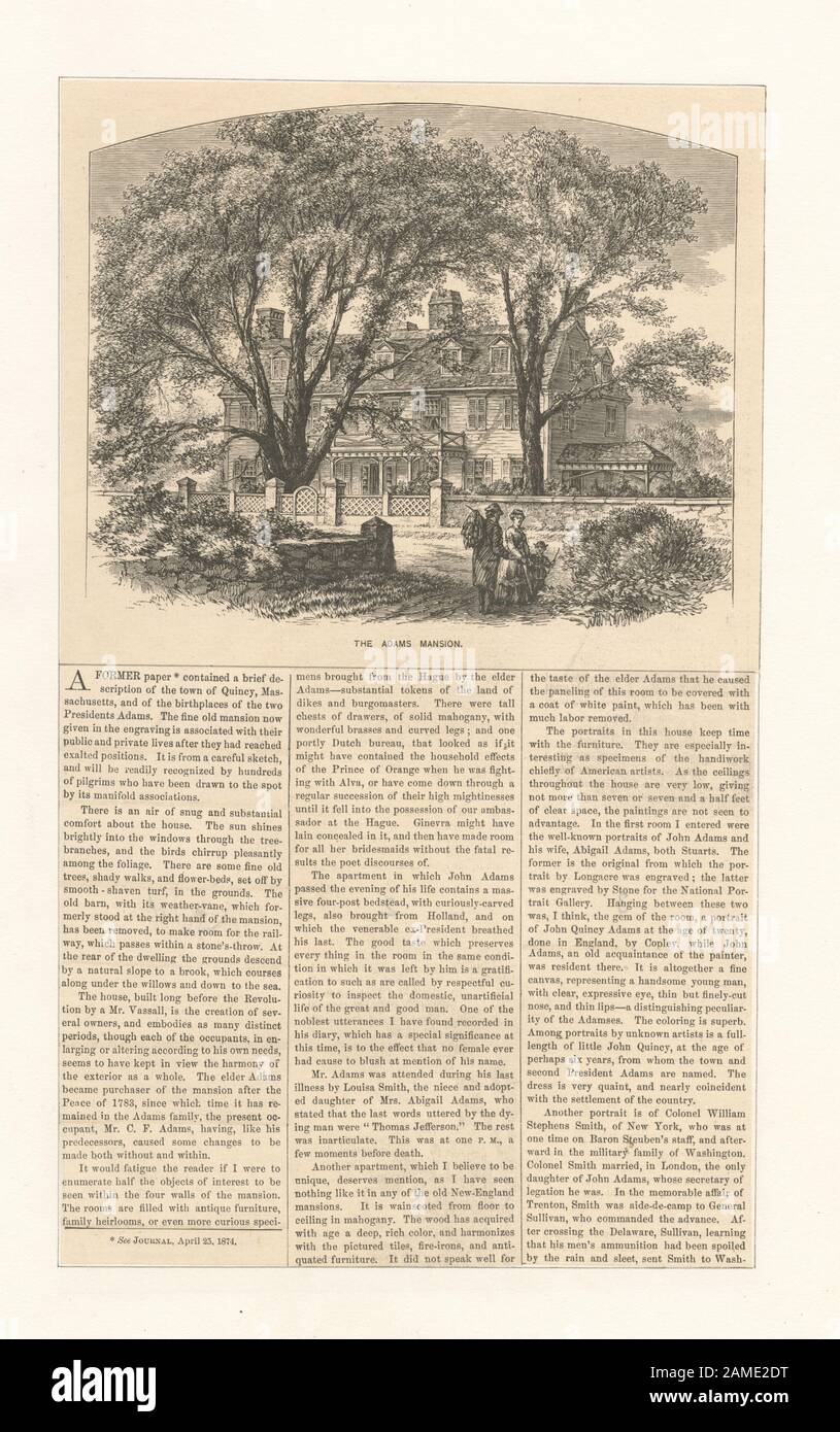 The Adams mansion [From Appleton's Journal, vol. 12 (September 26, 1874 ...