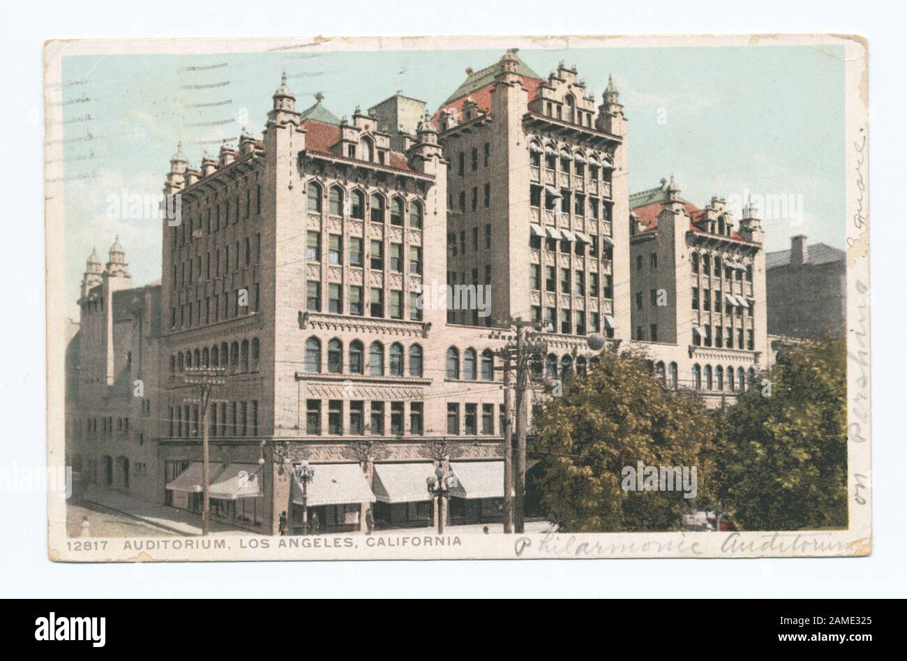 The Auditorium, Los Angeles, Calif Postcard series number: 12817 1908 ...